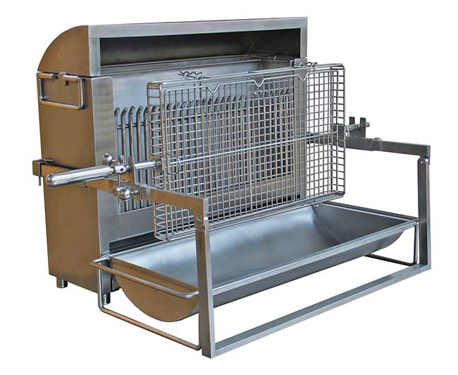 Barbecue vertical a bois